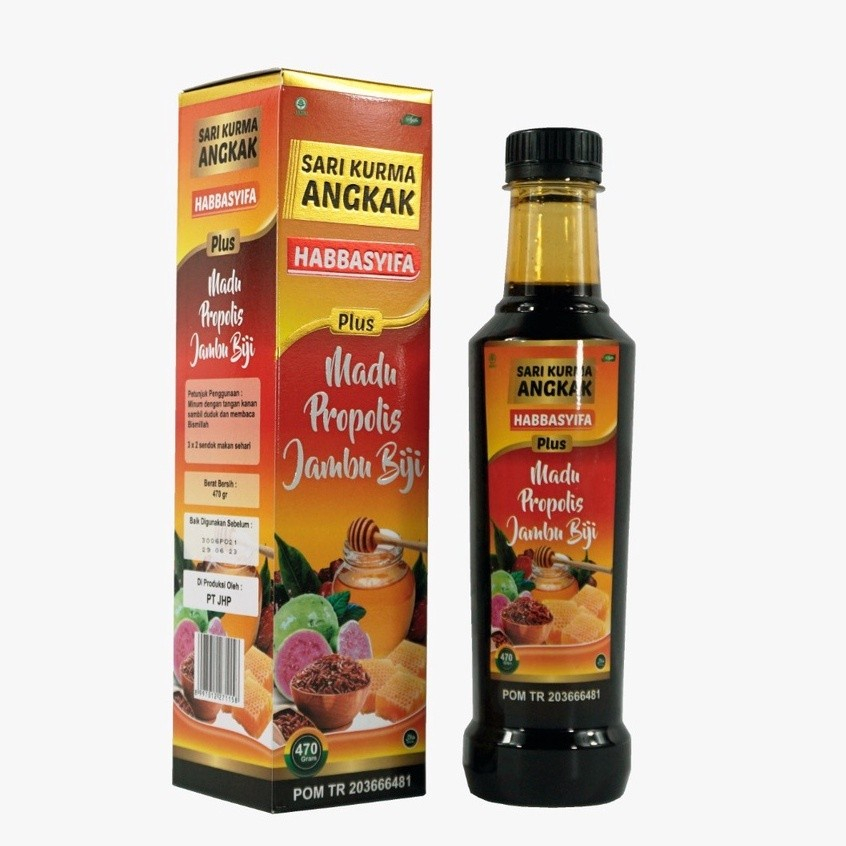 Jual Sari Kurma Angkak HABBASYIFA | Angkak Jambu Biji Propolis 470gr ...