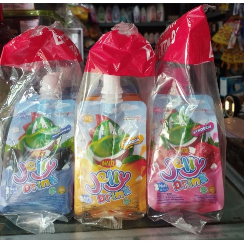 Jual inaco,jelly,drink,strawbery,mango,blackcurrant,isi5pcsx120gr ...