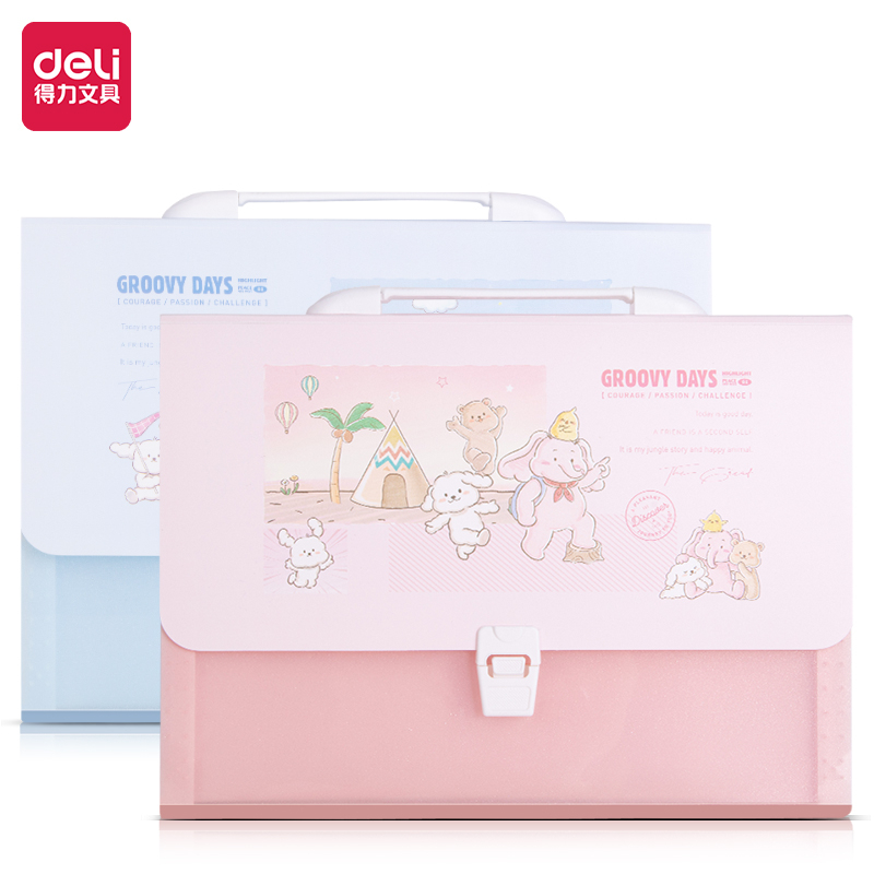 Jual Deli Map Harmonika / Expanding File 13 Poket A4 Gratis Index Label PM302 | Shopee Indonesia