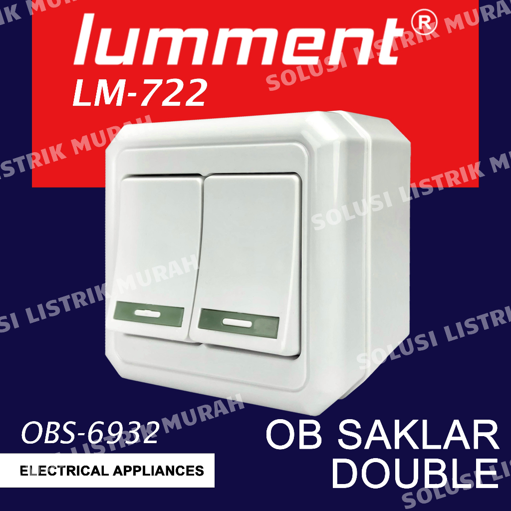 Jual LUMMENT Saklar Single / Double / Stop Kontak / Saklar + Stop ...