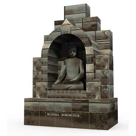 Jual 3D Papercraft Patung Buddha Borobudur Pola Kertas DIY | Shopee ...
