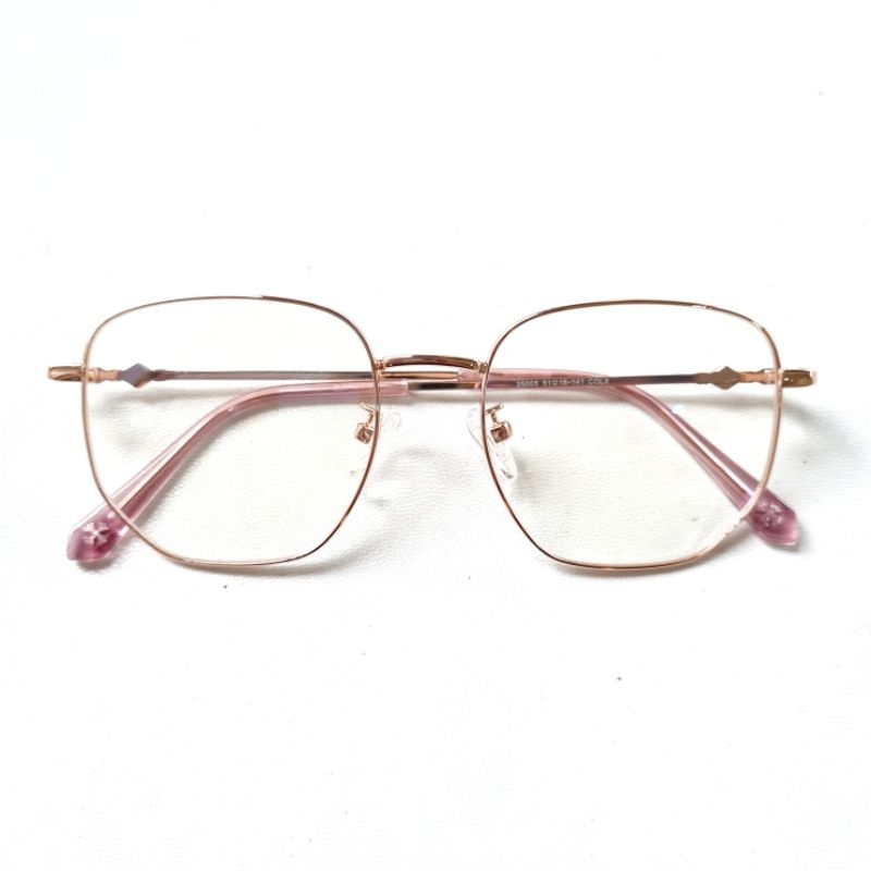 Jual Frame Kacamata + Lensa Prisma Square Metal 35005 | Shopee Indonesia