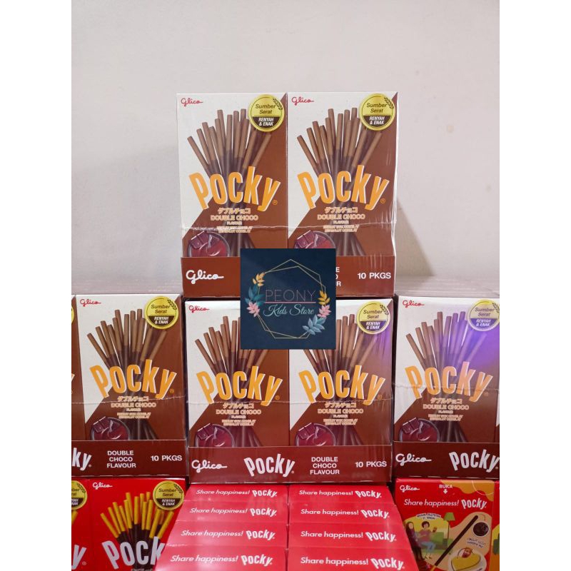 Jual Glico Snack POCKY 47gr/cokelat biskuit stick poky/stik coklat 47 gr | Shopee Indonesia