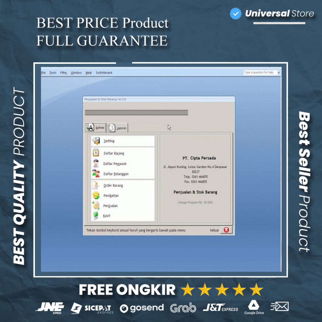 Jual Program Kasir Toko Penjualan Stok Barang dan Pembukuan Inventory ...