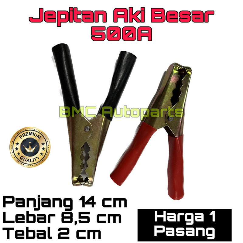 Jual Jepitan Aki Besar 500A / Jepit Capit Accu Buaya / Sepasang ( 1 ...
