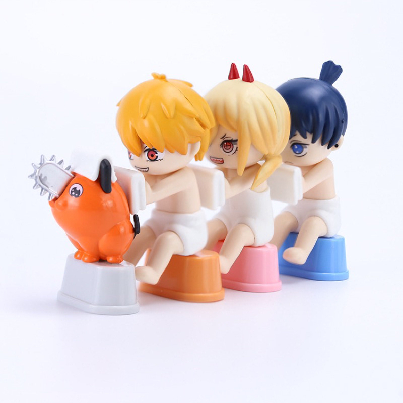 Jual Denji Power Pochita ChainSaw Man Bath Time Figure Set | Shopee ...