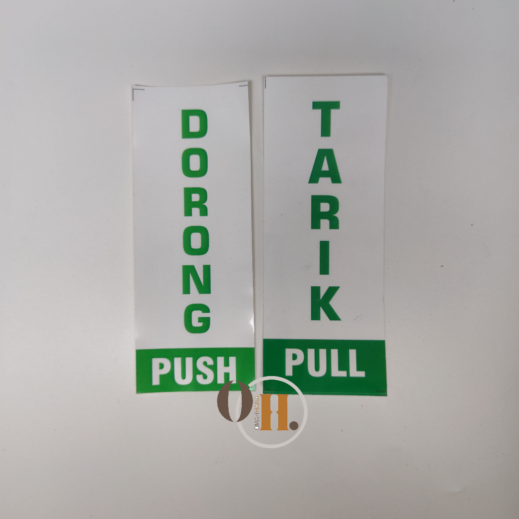 Jual Stiker Dorong Tarik - Stiker Pull Push - Stiker Dorong Vinyl ...