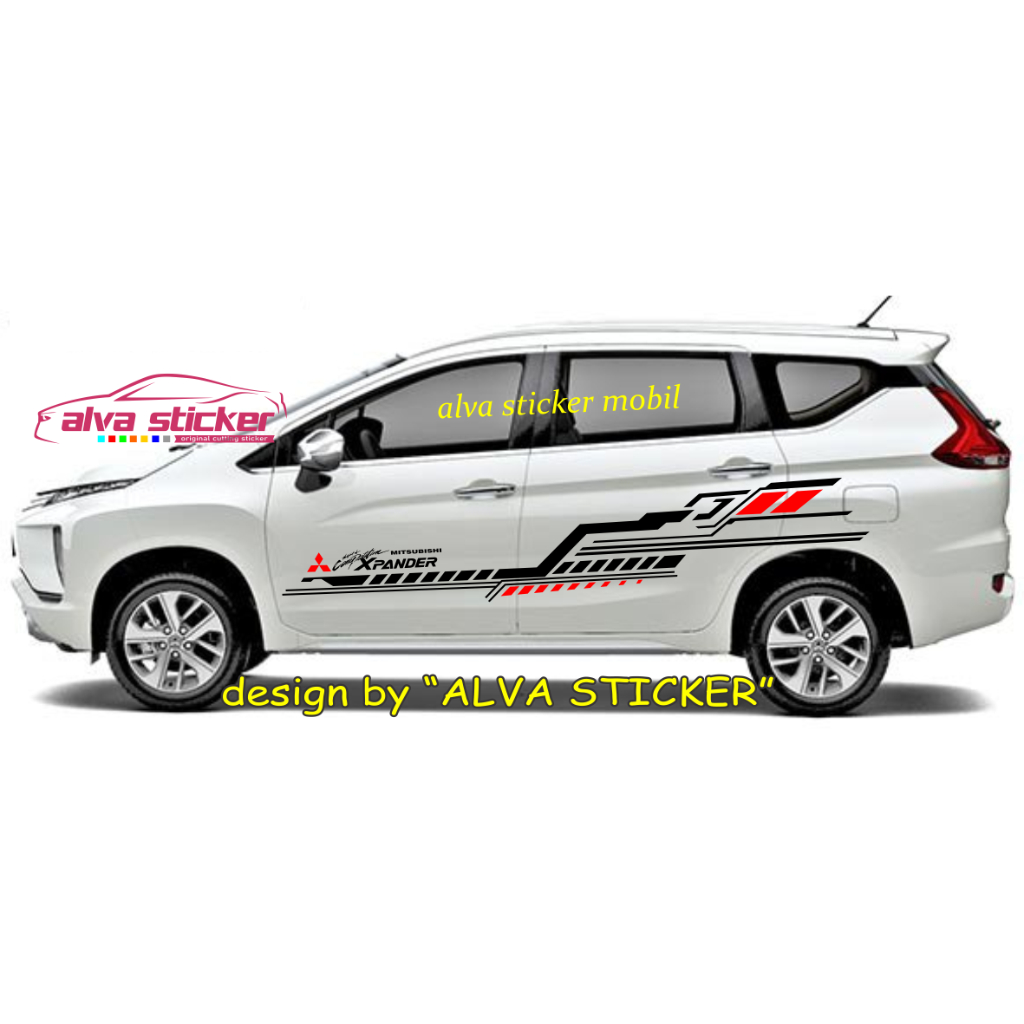 Jual STICKER XPANDER SIDE BODY SAMPING STIKER MOBIL MITSUBISHI XPANDER CROSS KEREN | Shopee ...