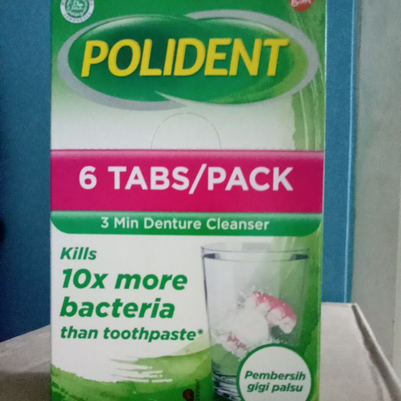 Jual Polident Denture Cleanser Strip Isi 6 Pcs ( Pembersih Gigi Palsu ...