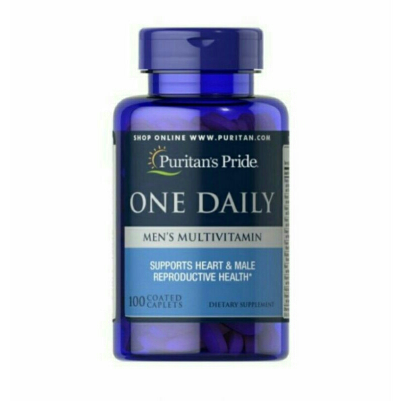 Jual Puritans Pride One Daily Men Multivitamin 100 Caplets | Shopee ...