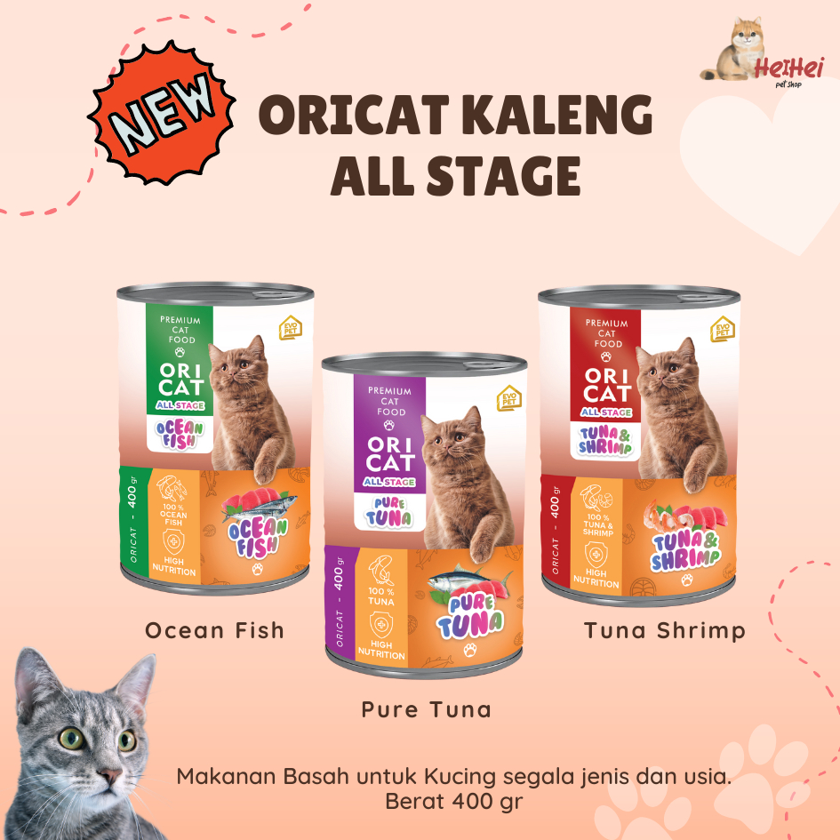 Jual Ori Cat All Stage Kaleng 400 gr - Oricat Makanan Kucing Basah ...