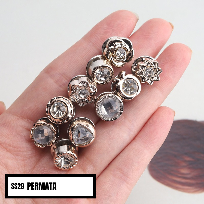 Jual Bros Pin Aksesoris Fashion Wanita Isi 10 Enamel Pin Kecil Lucu ...