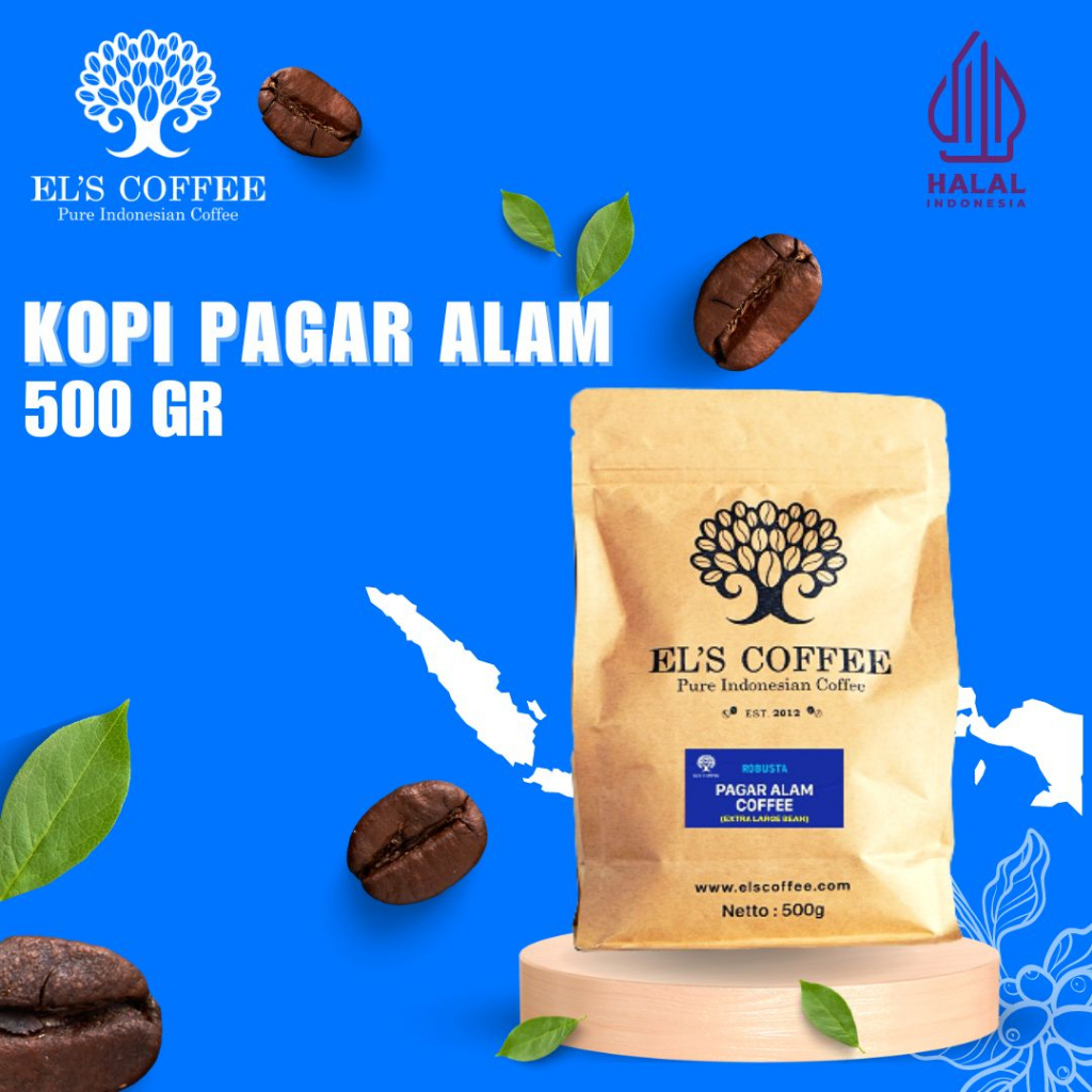 Jual El's Coffee Pagar Alam Robusta 500Gr Kopi Robusta/Biji Kopi/Kopi ...