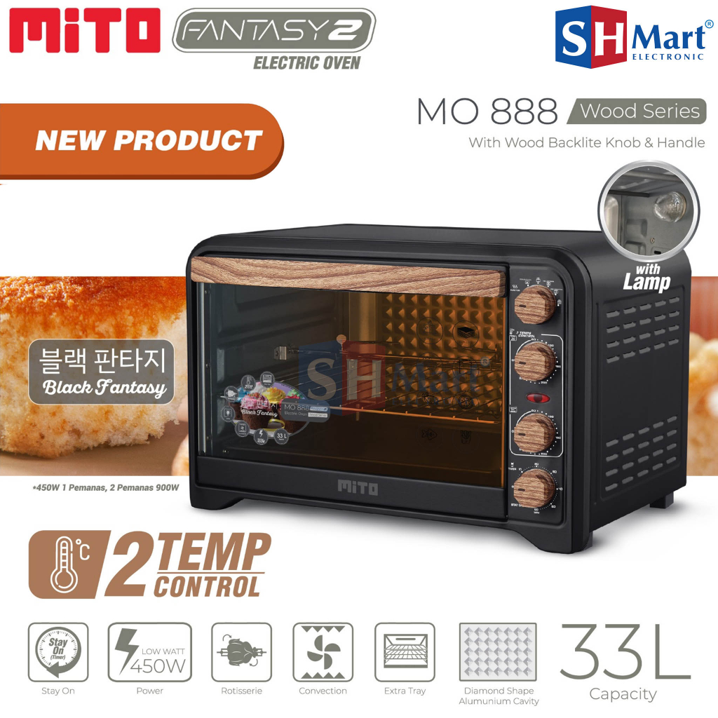 Jual MITO OVEN LISTRIK FANTASY 2 MITO MO-888 KAPASITAS 33 LITER MO888 ...