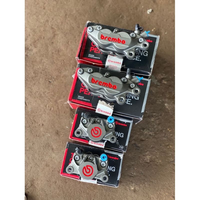 Jual kaliper brembo original 4p dan 2p red logo universal all motor tinggal sesuaikan braket ...
