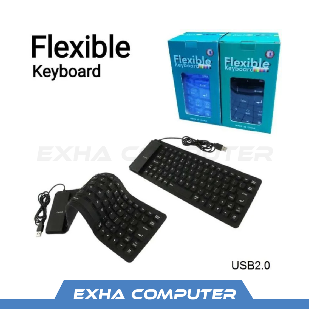 Jual Flexibel Keyboard USB Keyboard Fleksibel Anti Air | Shopee Indonesia