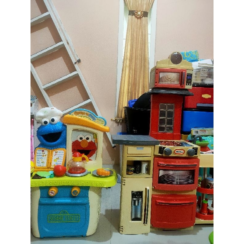 Jual kitchen set elmo dan little tikes | Shopee Indonesia