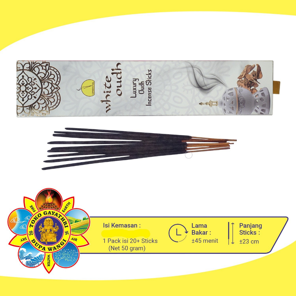 Jual Dupa India Aromaterapi Recta - Oriental White Oudh Premium | PCS ...
