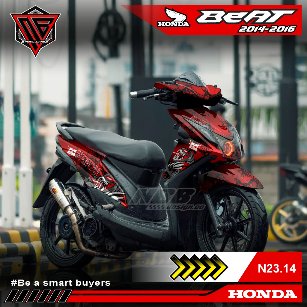 Jual (COD) Decal Sticker Beat Fi Lama Tahun 2014 2015 2016 Fullbody ...