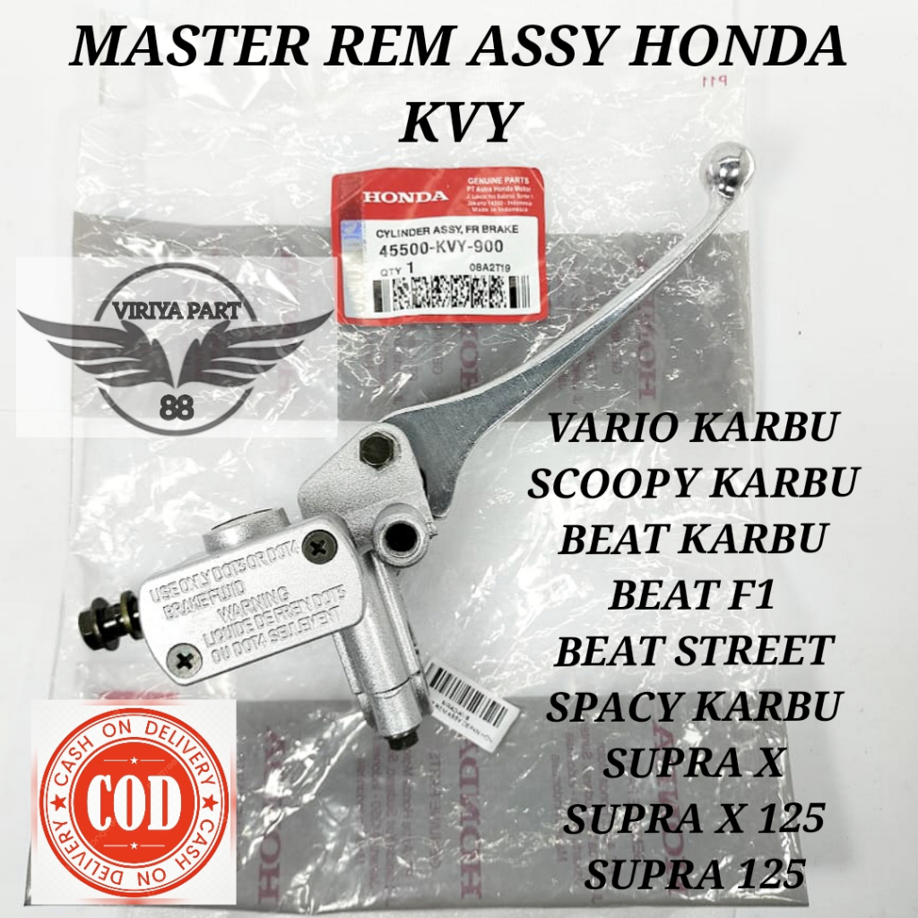 Jual MASTER REM ASSY SET KOMPLIT HONDA KVY KUALITAS ASLI ORIGINAL ...