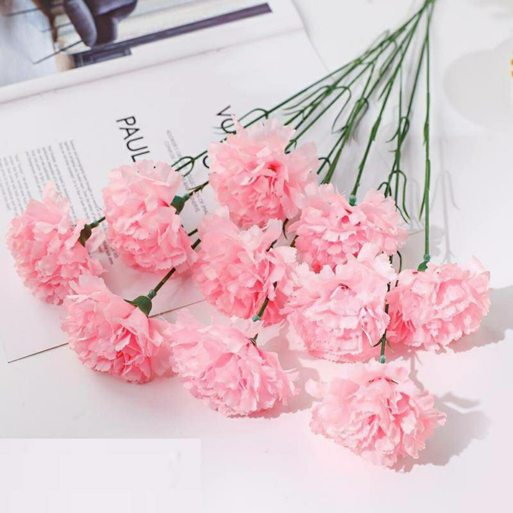 Jual BUNGA CARNATION ARTIFICIAL PINK UNTUK GIFT BUCKET BUNGA EDISI ...