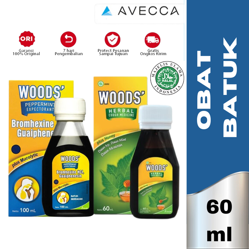 Jual VARIAN WOODS Obat Batuk Sirup 60 ml / Batuk Berdahak / Obat Batuk ...