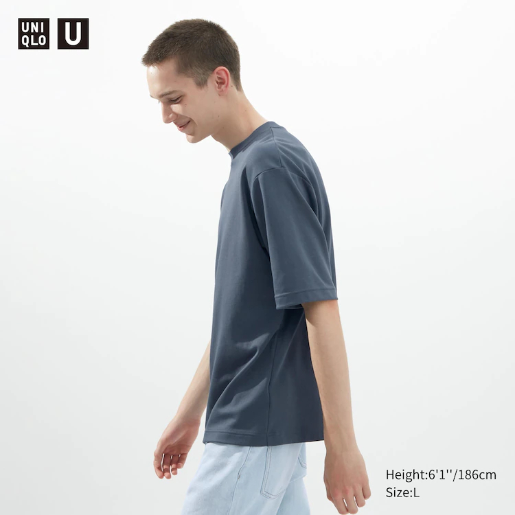 Jual Uniqlo U AIRism Cotton Crew Neck Oversize T-Shirt | Shopee Indonesia