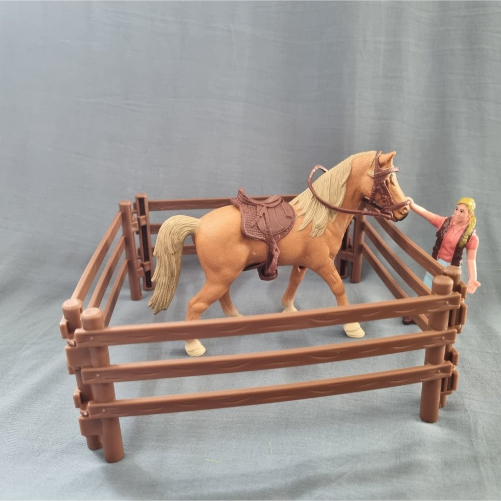 Jual Miniatur pagar coklat fence kandang hewan diorama toys fotografi ...