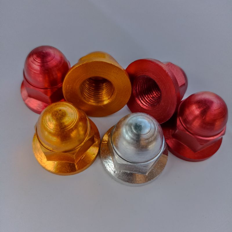 Jual Mur as roda M10 variasi bahan alumunium | Shopee Indonesia