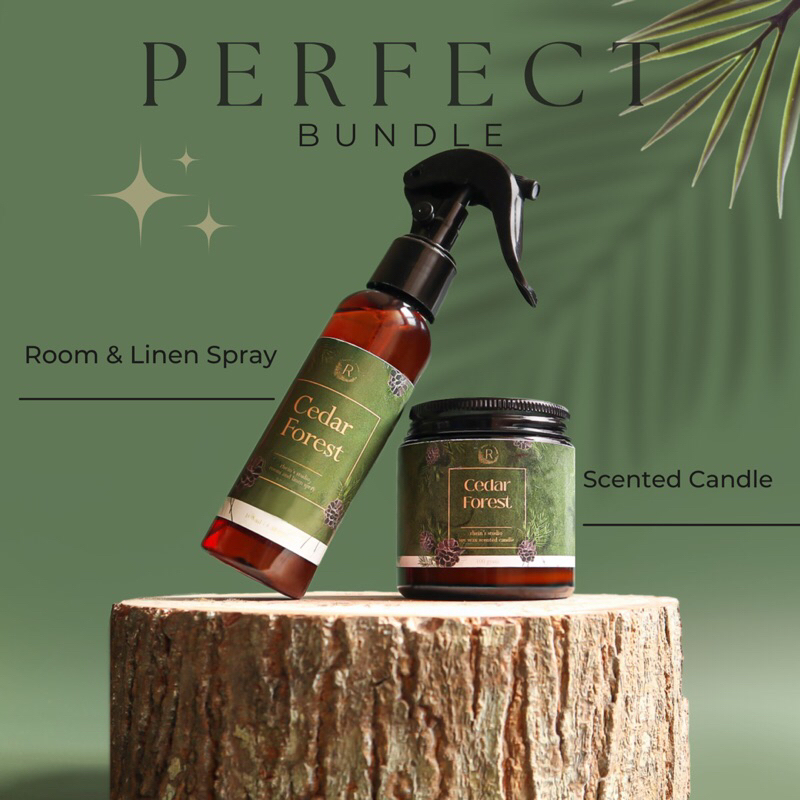 Jual [PERFECT BUNDLE] Room & Linen Spray and Scented Candle by RHEIN'S ...