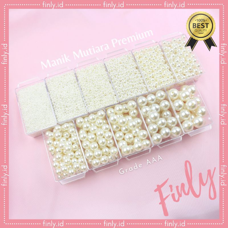 Jual 20gr Manik manik mutiara - Mote manik mutiara - Mutiara sintetis premium | Shopee Indonesia