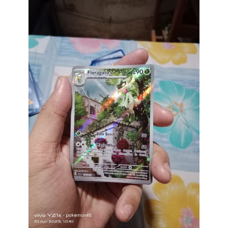 Jual kartu pokemon hantaman triplet floragato ar | Shopee Indonesia