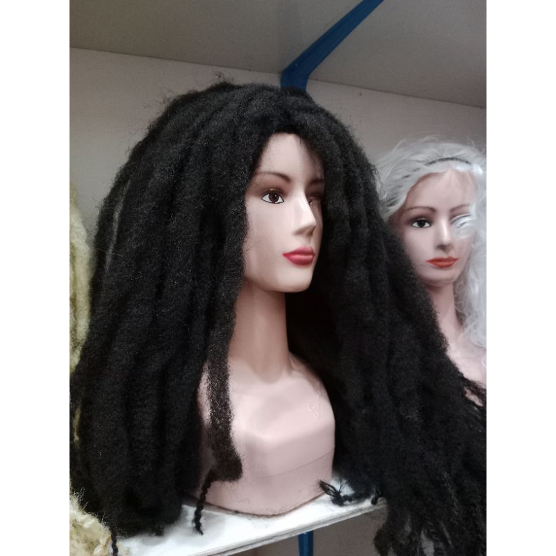 Jual Wig Pria Gimbal Gondrong Curly Versi Orang Papua atau Afrika ...