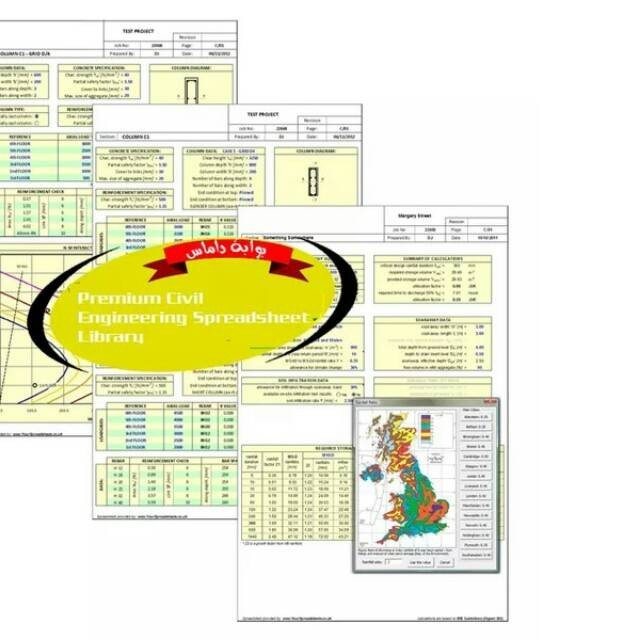 Jual Premium Civil Engineering Spreadsheet Library | Shopee Indonesia