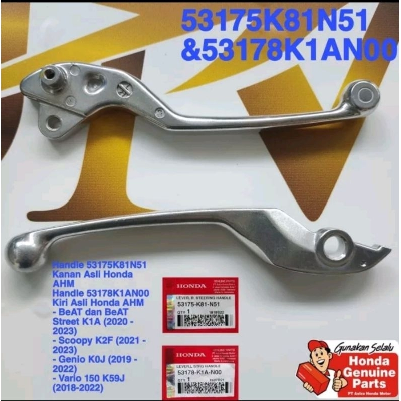 Jual Handle Rem Kanan Kiri Beat Street Beat New 2020 Scoopy K2F Asli ...