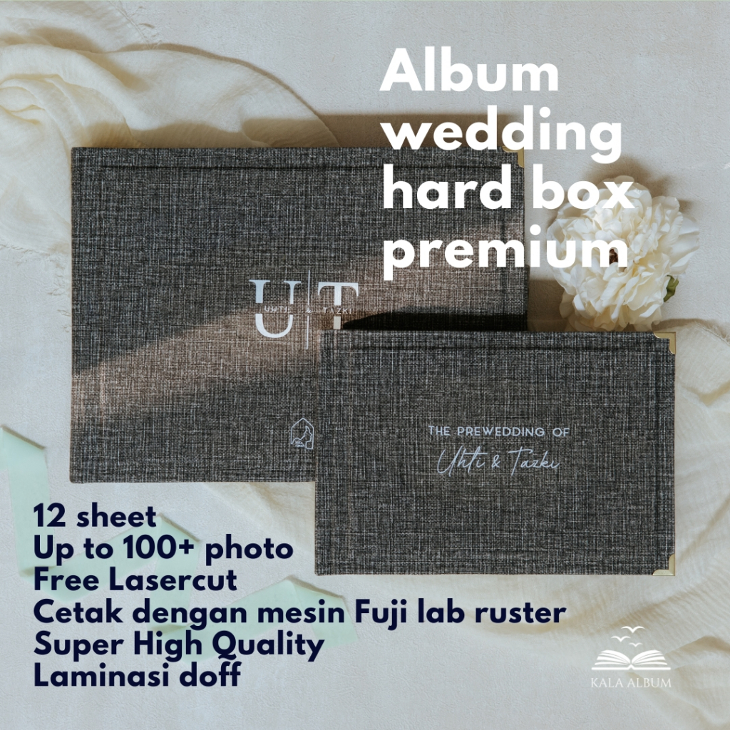 Jual HARD BOX CANVAS || ALBUM FOTO WEDDING HARD BOX PREMIUM || WEDDING ...