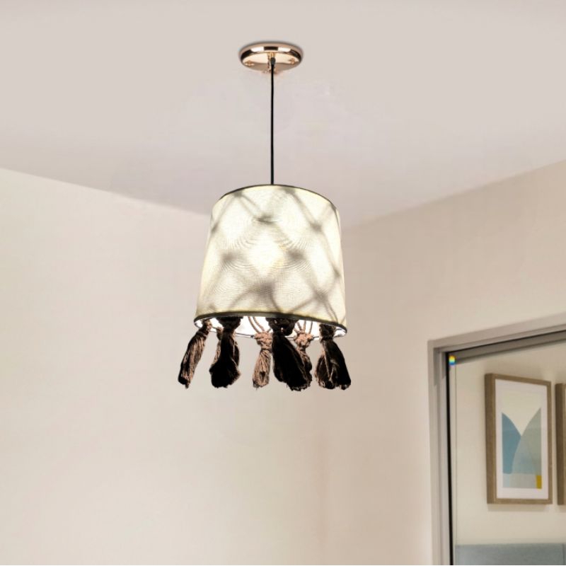 Jual Macrame Chandelier lampshade ( Lampu gantung minimalis ) | Shopee ...