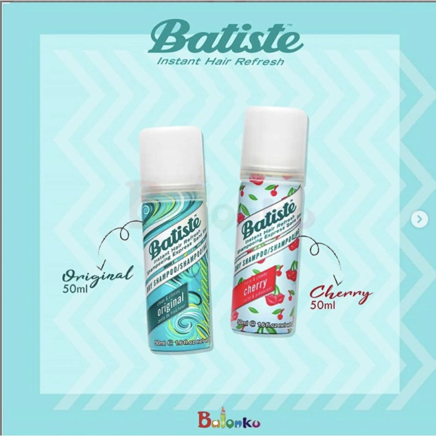 Jual Batiste Instant Hair Refresh Dry Shampoo Spray / Sampo Kering ...