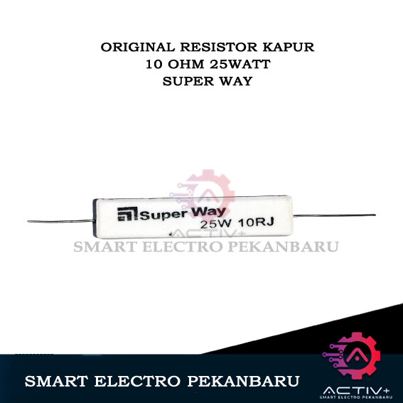 Jual ORIGINAL RESISTOR 25 WATT 10 OHM SUPER WAY ROHS RESISTOR KAPUR ...