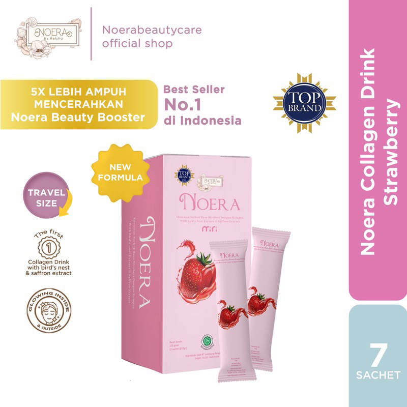 Jual NOERA COLLAGEN DRINK MINI 7 SACHET STRAWBERRY | Shopee Indonesia