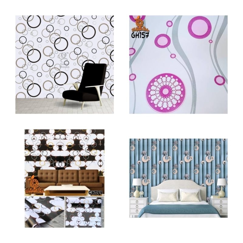 Jual Wallpaper Dinding Motif Dan Karakter Bulat Cantik | Shopee Indonesia