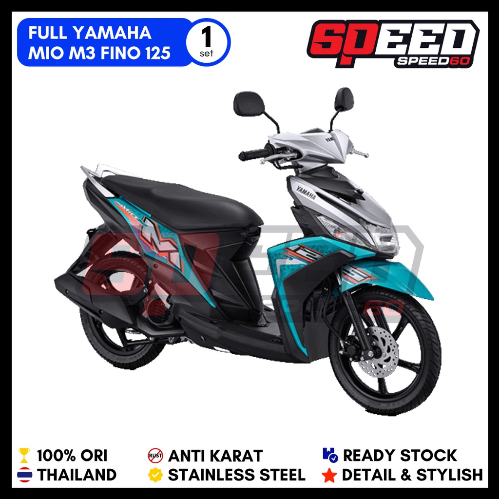 Jual Baut Full Set Yamaha Mio M3 Fino 125 Stainless Baut Titanium Grade ...