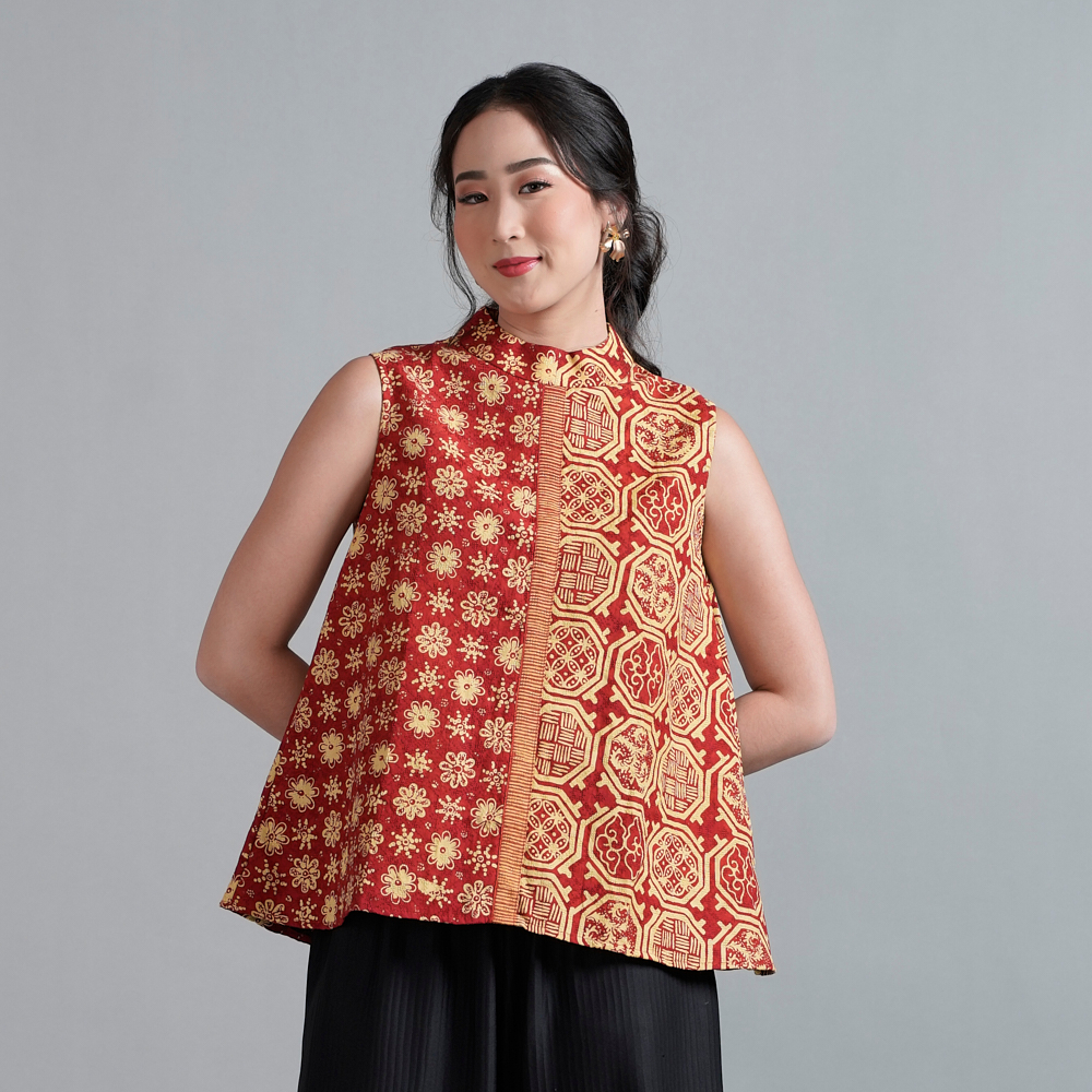 Jual NONA RARA - Okta Dobi CNY T1971, Baju Batik Kasual Modern | Shopee ...