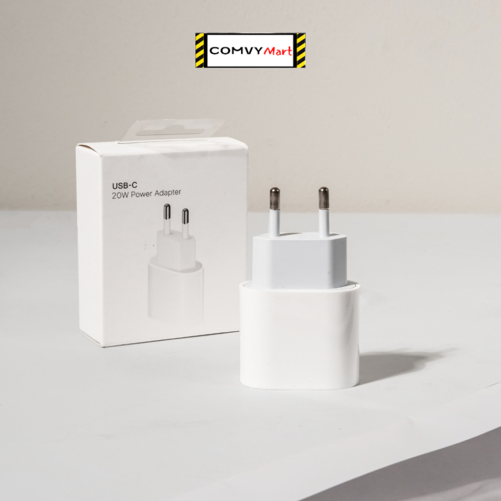 Jual GARANSI 1 TAHUN Comvy Mart Charger iPhone Adaptor 20Watt Fast ...
