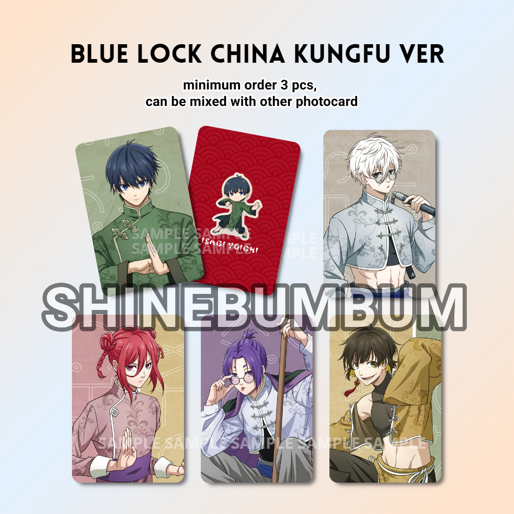 Jual Photocard Blue Lock China Kungfu ver (2 sisi) | Shopee Indonesia