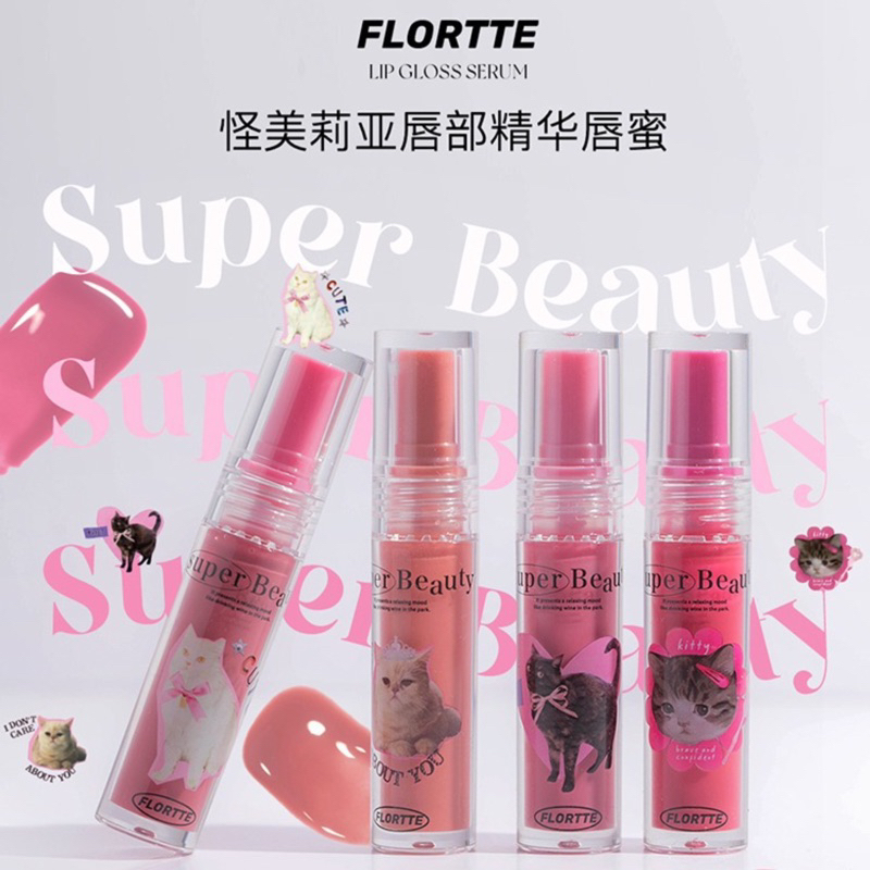Jual FLORTTE Super Beauty Lip Gloss Serum | Shopee Indonesia