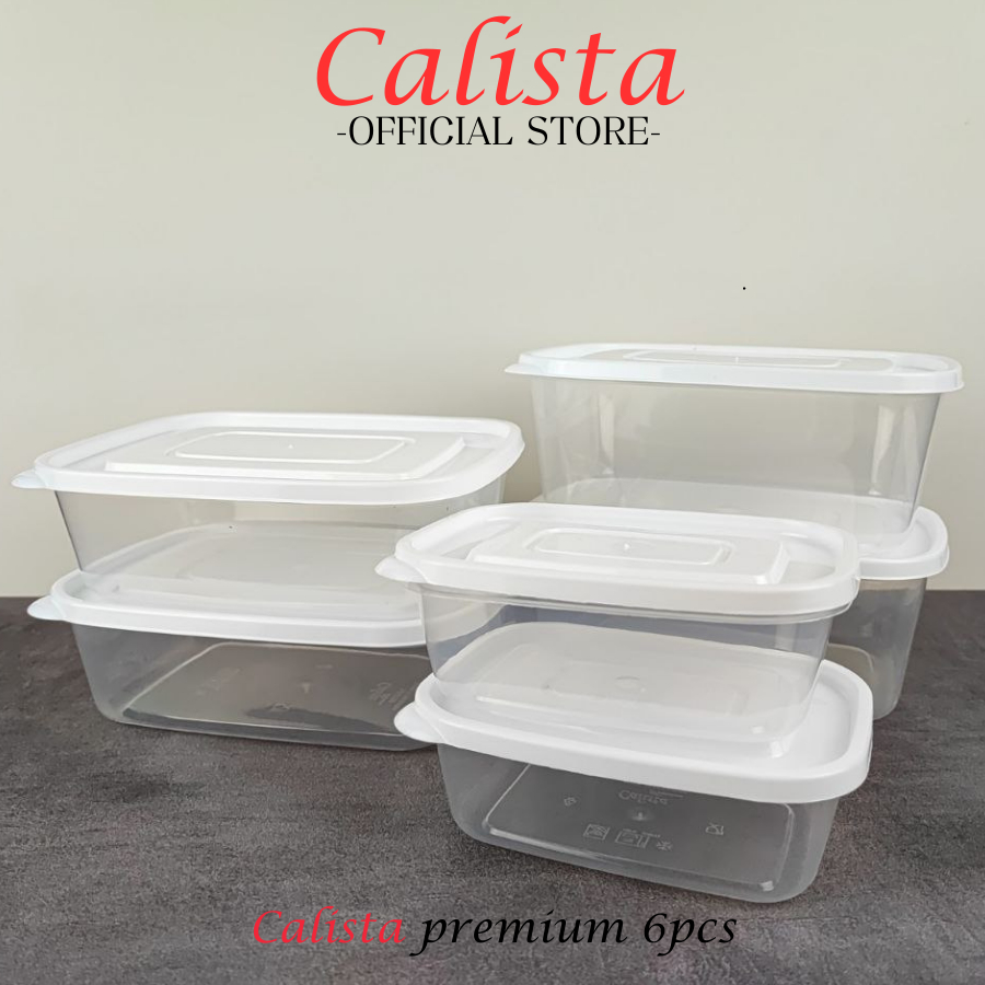 Jual [ CALISTA ] TOPLES PLASTIK BENING FURANO 6PCS TEMPAT MAKAN KOTAK ...