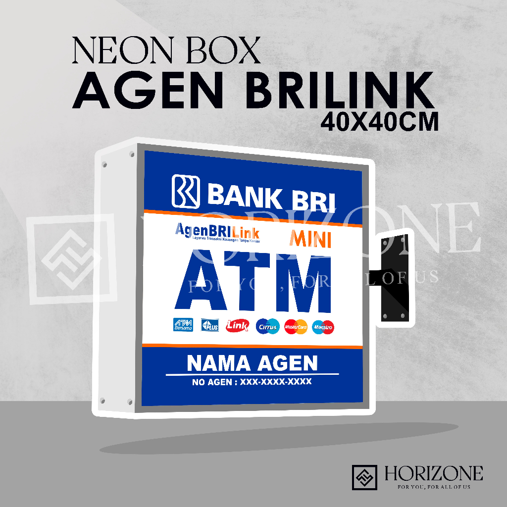 Jual NEON BOX BRILINK 40x40 CM KOTAK AKRILIK | Shopee Indonesia