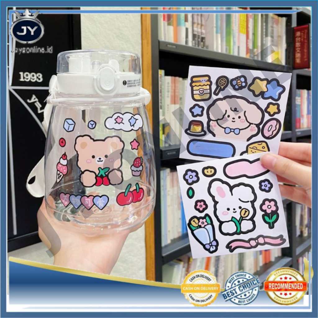 Jual JY Stiker Tumbler Anti Air Aesthetic Design DIY/Stiker 2D Botol ...