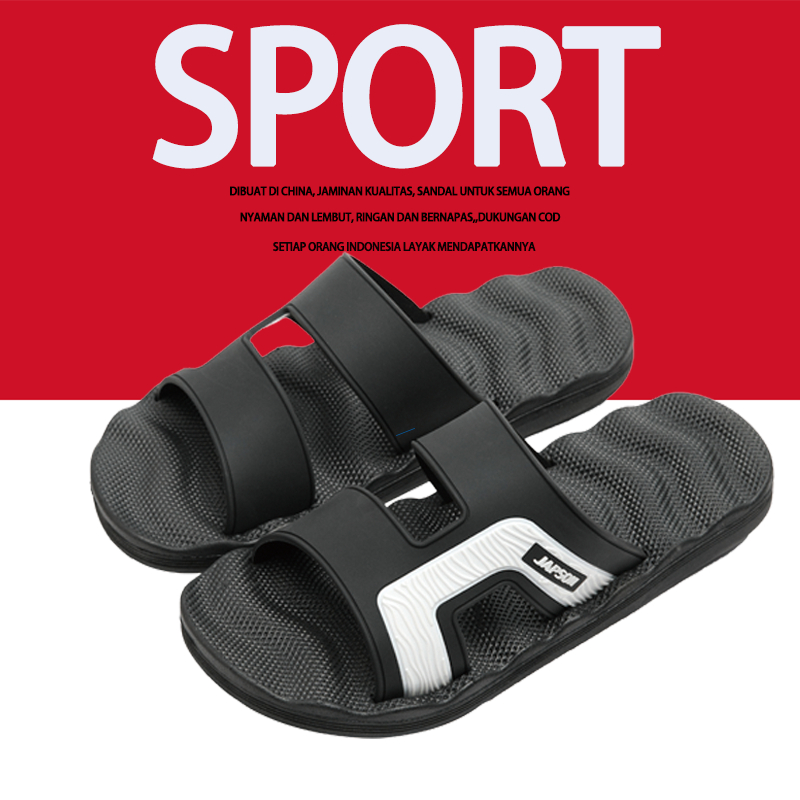 Jual [COD & Kirim Hari ini] Sendal pria - Sol karet anti slip - sandal ...